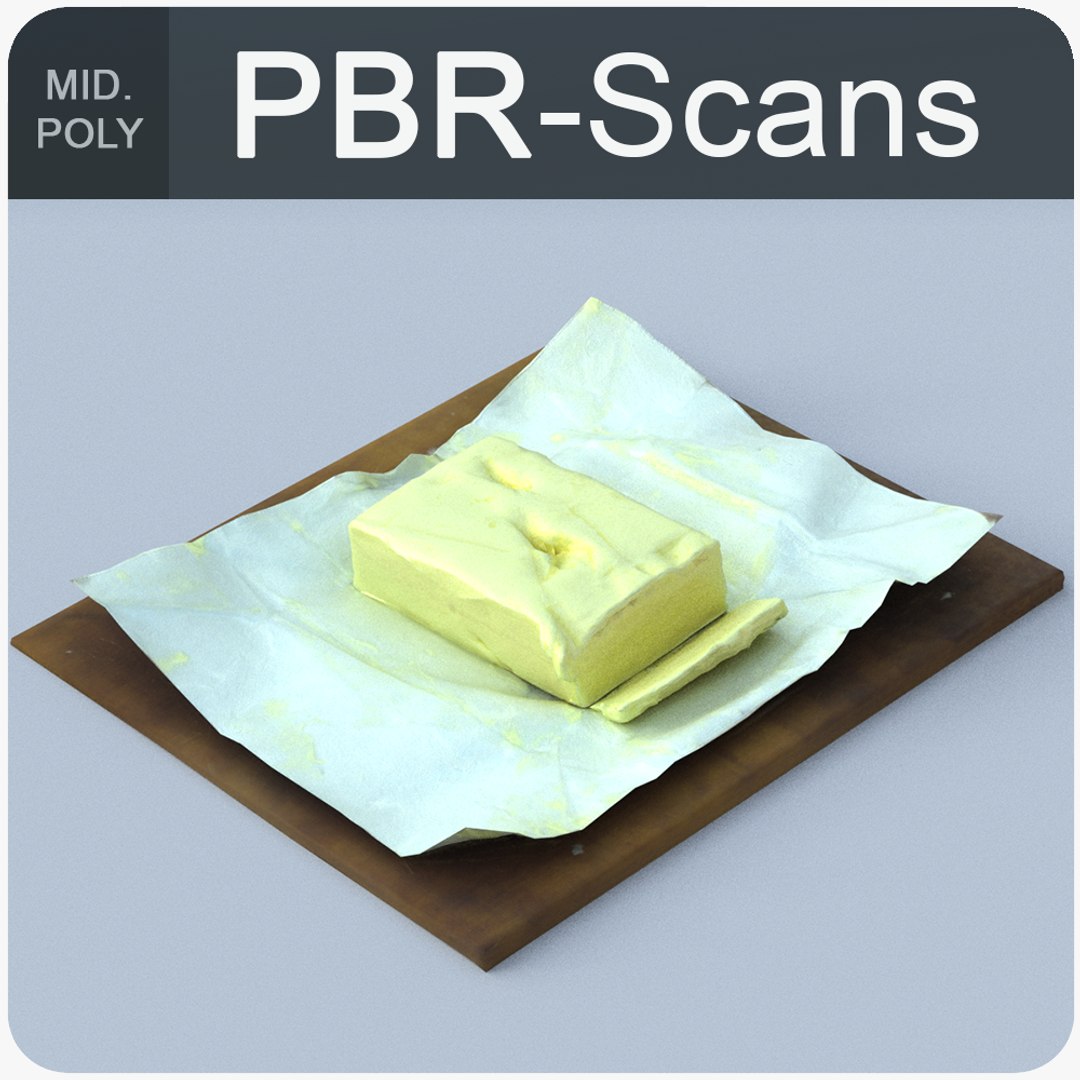 121 butter 3D model - TurboSquid 1259351