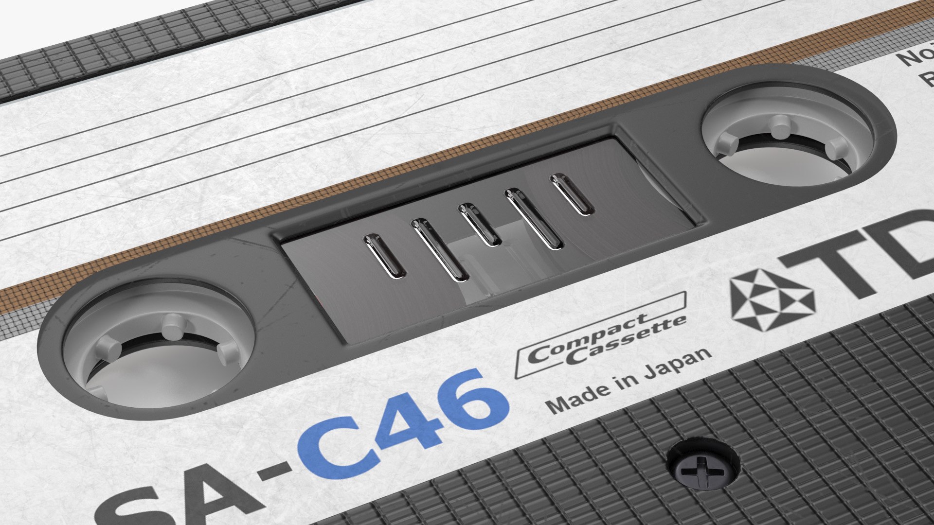 3D TDK SA C46 Cassette Tape - TurboSquid 1748200