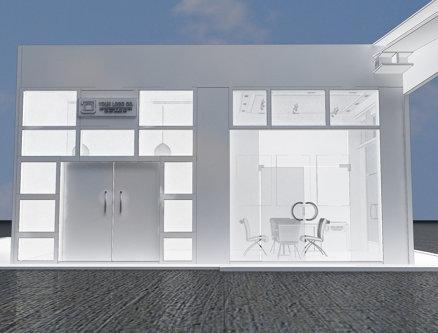 3D Model Car Service Entrance Logo Sign A611 - TurboSquid 1913543