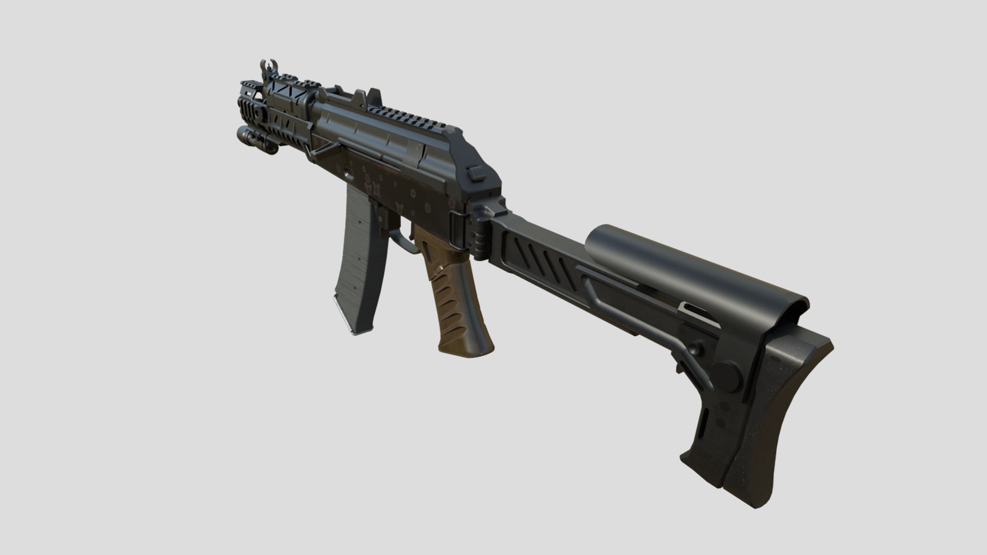 AK-47 II Low Poly-Game Ready Gun 001 3D Model - TurboSquid 2108224