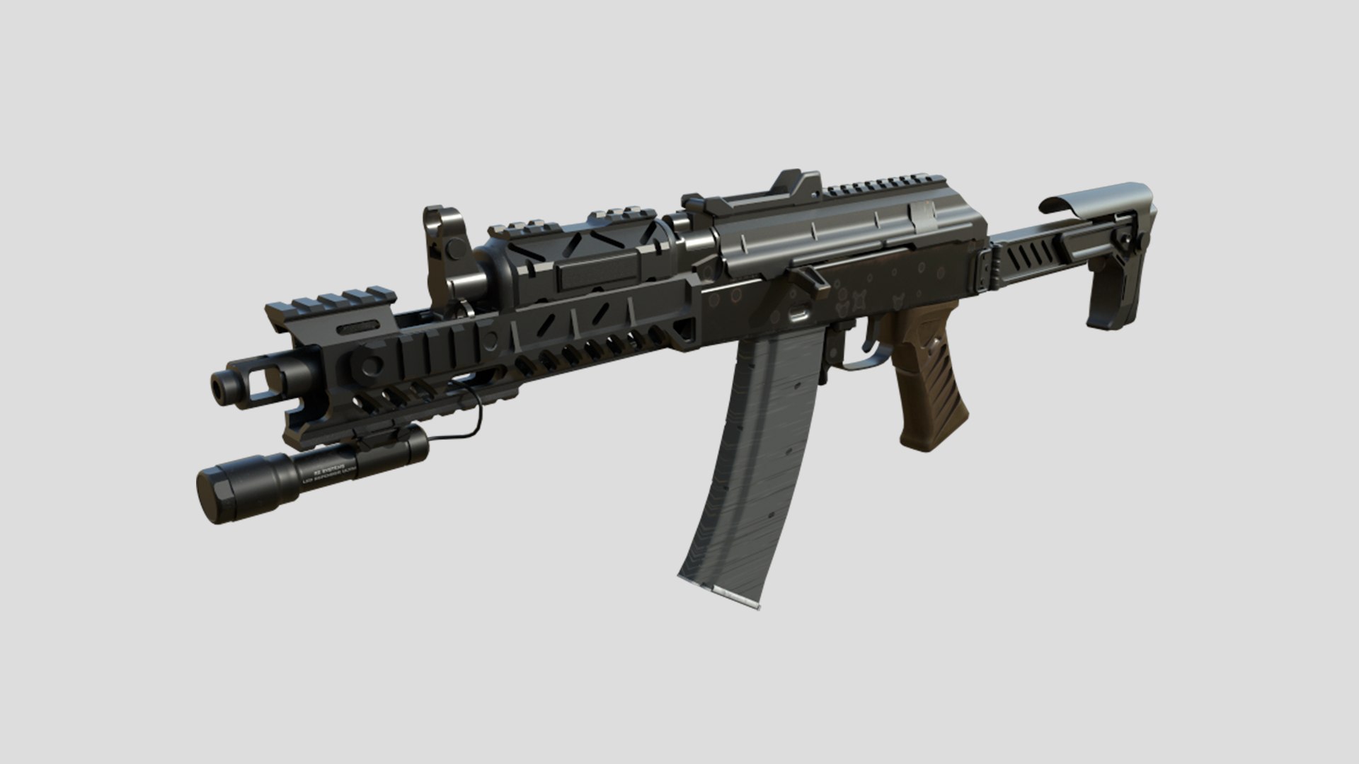 AK-47 II Low Poly-Game Ready Gun 001 3D Model - TurboSquid 2108224