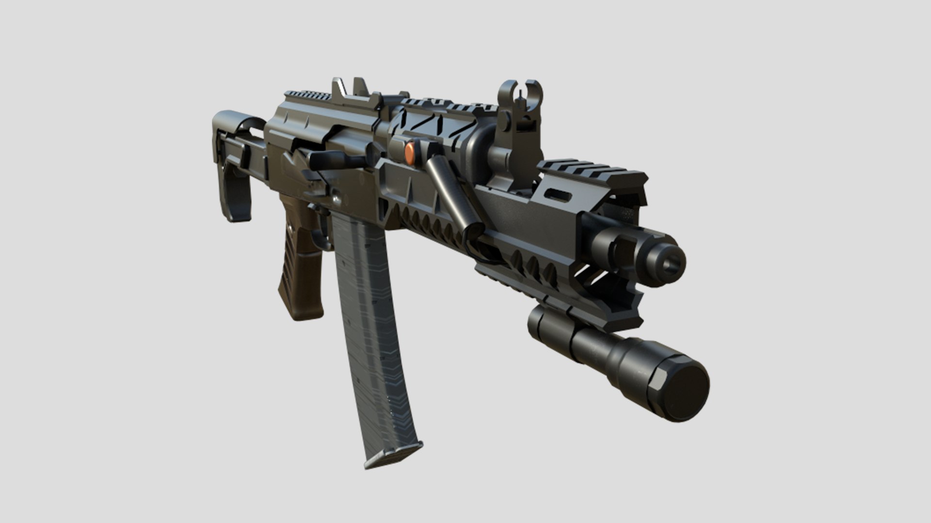 AK-47 II Low Poly-Game Ready Gun 001 3D Model - TurboSquid 2108224