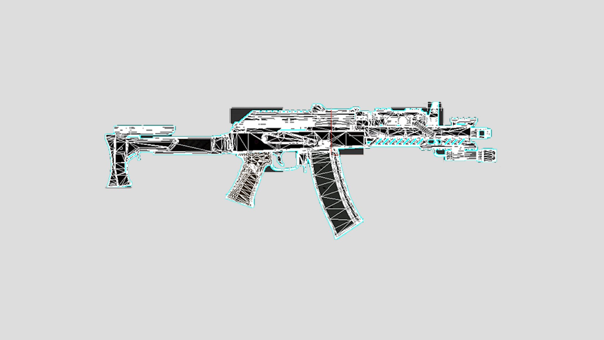 AK-47 II Low Poly-Game Ready Gun 001 3D Model - TurboSquid 2108224