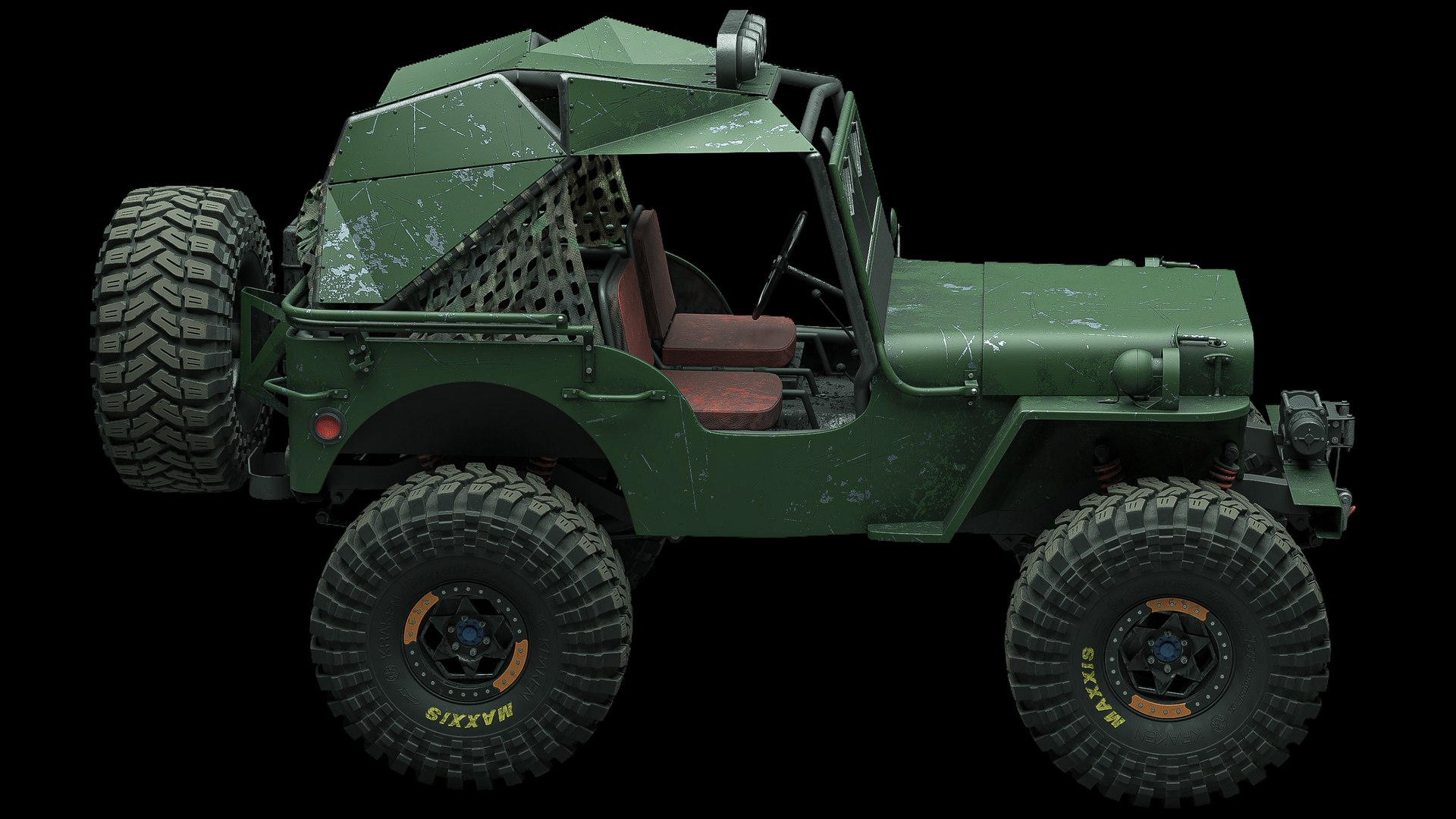 3D Willys Monster Model - TurboSquid 2215838