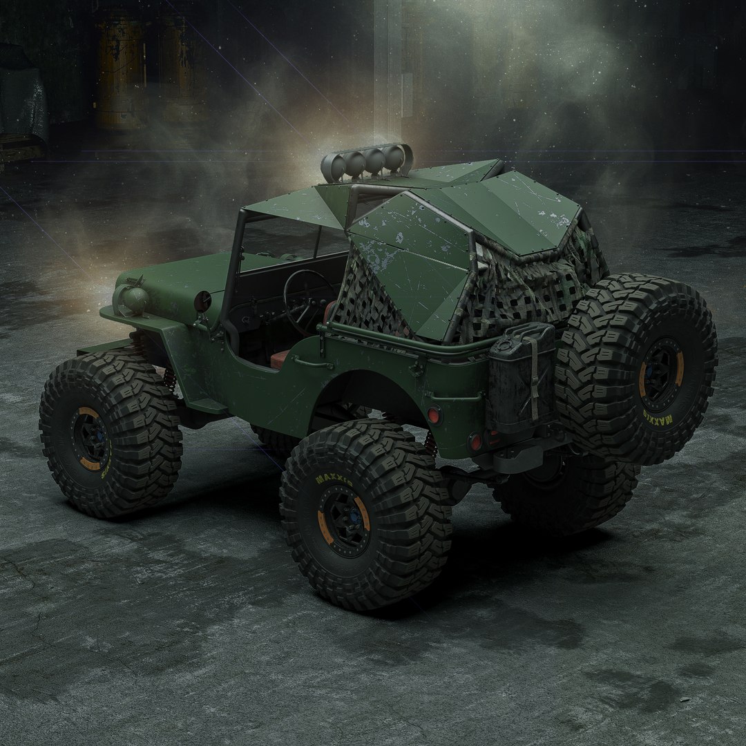 3D Willys Monster Model - TurboSquid 2215838