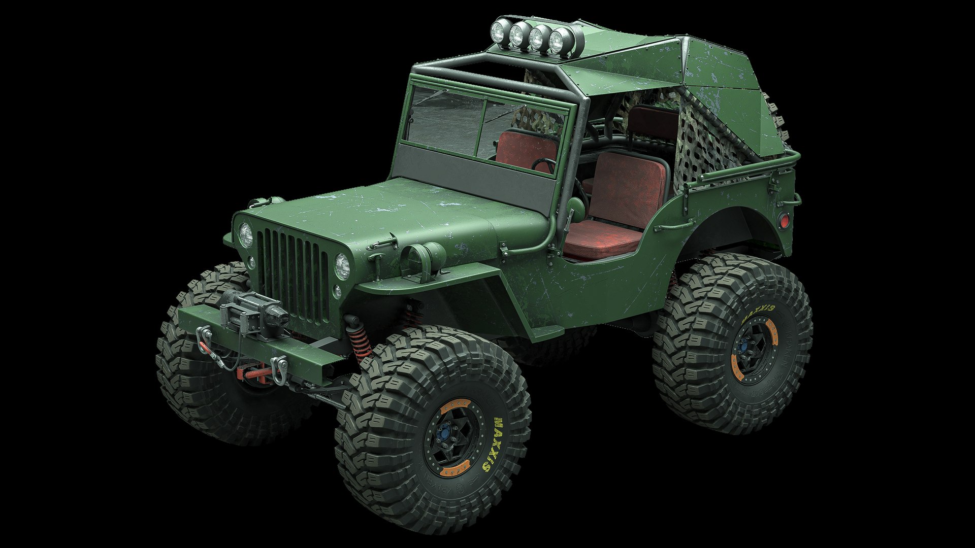 3D Willys Monster Model - TurboSquid 2215838