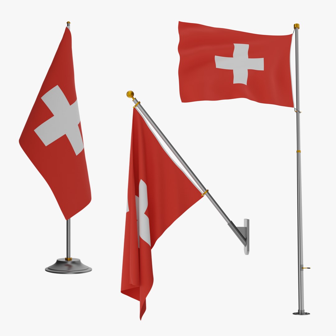 3D Swiss Flags - TurboSquid 2209899