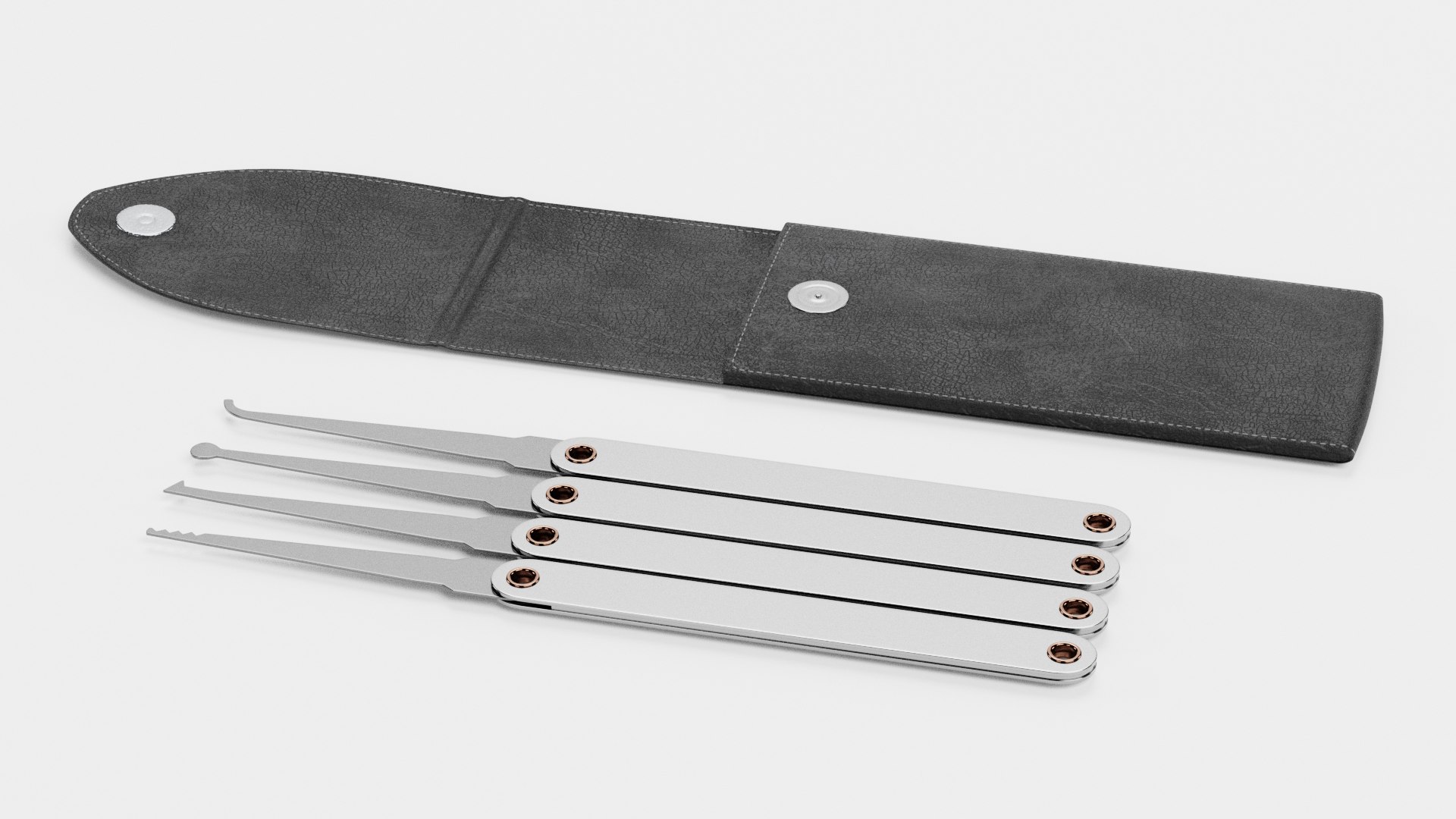 Lockpicks With Case 3D - TurboSquid 1809840