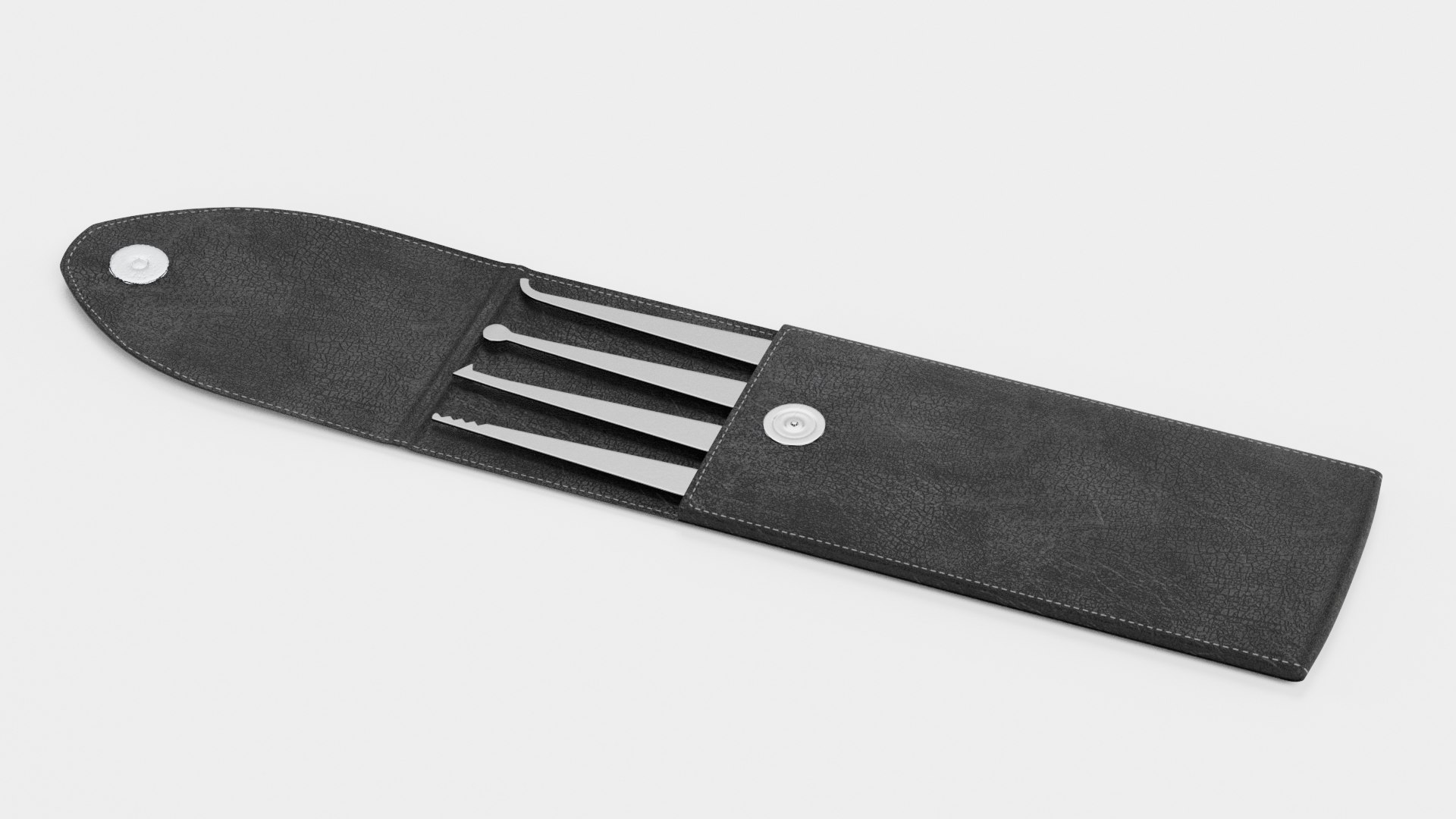 Lockpicks With Case 3D - TurboSquid 1809840