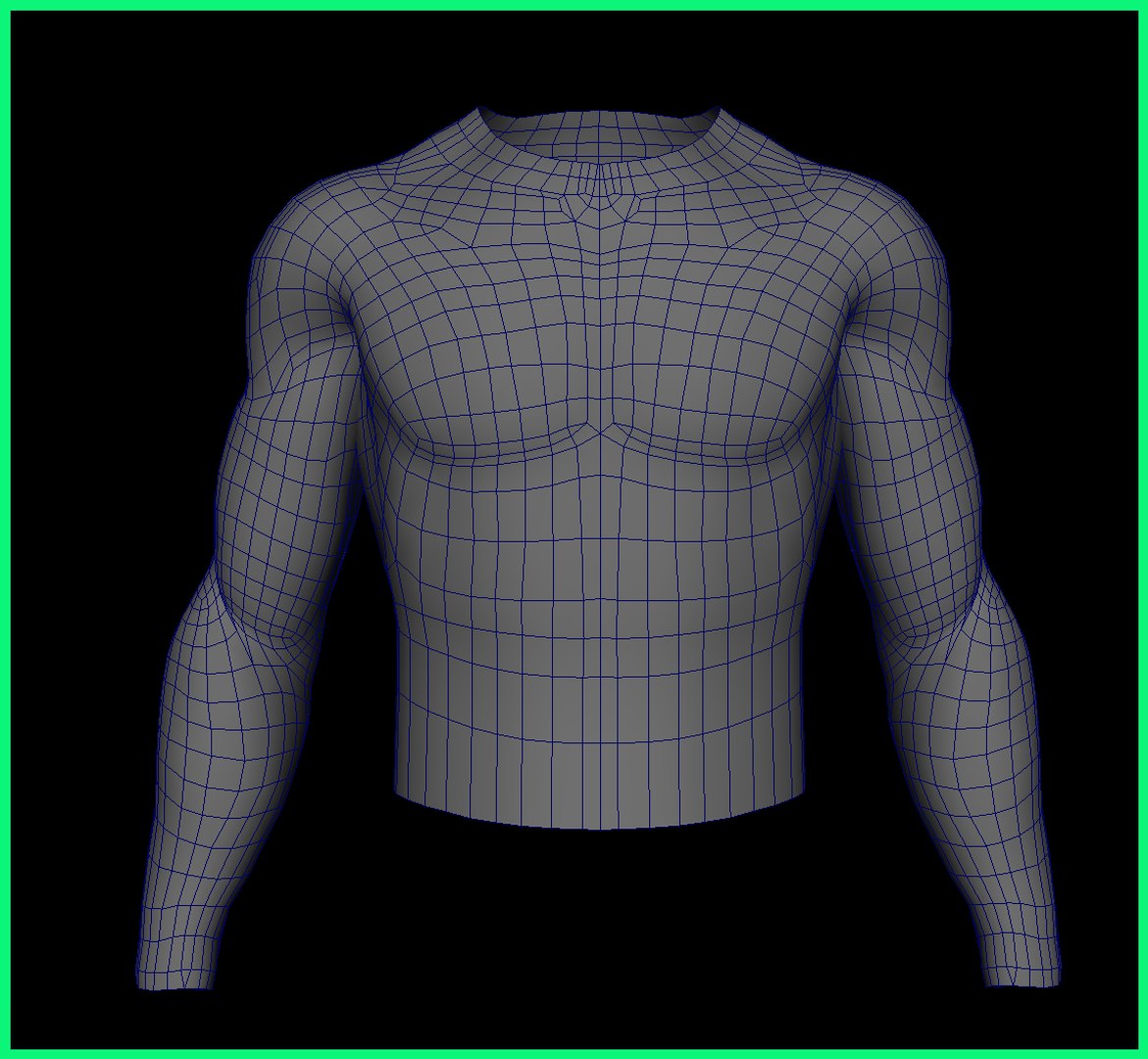 Maya Male Torso