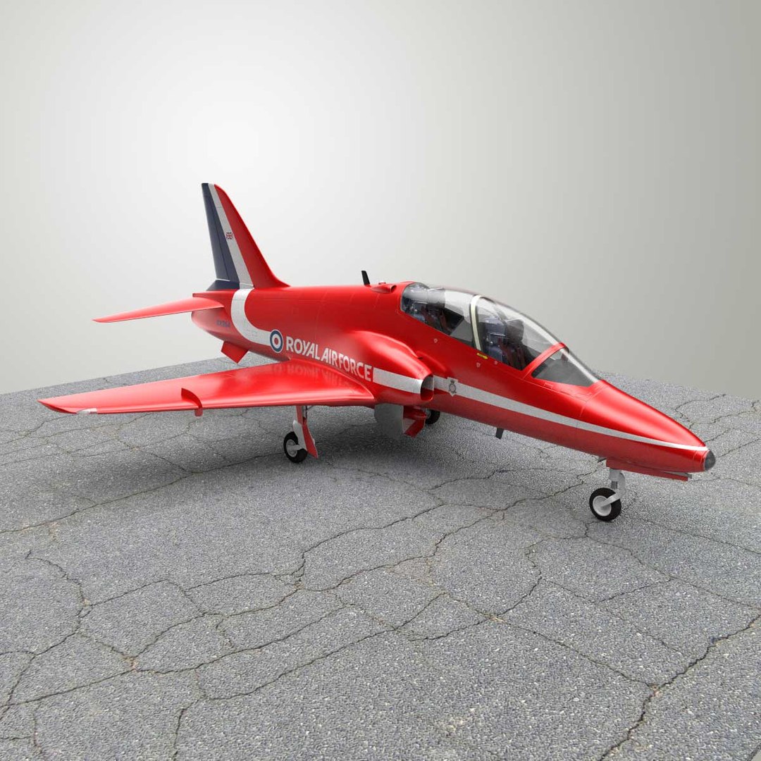 3d Model British Aerospace Hawk Red Arrows