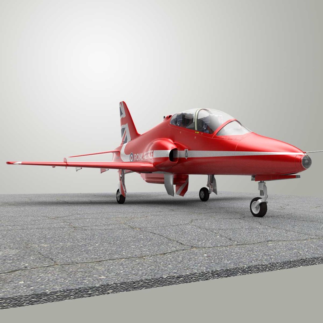 3d Model British Aerospace Hawk Red Arrows