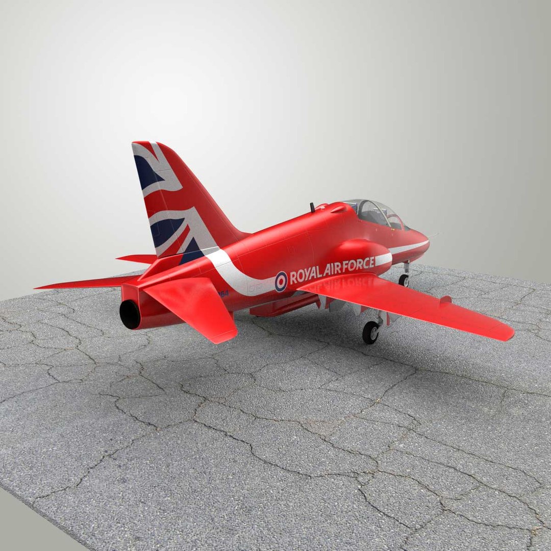 3d Model British Aerospace Hawk Red Arrows