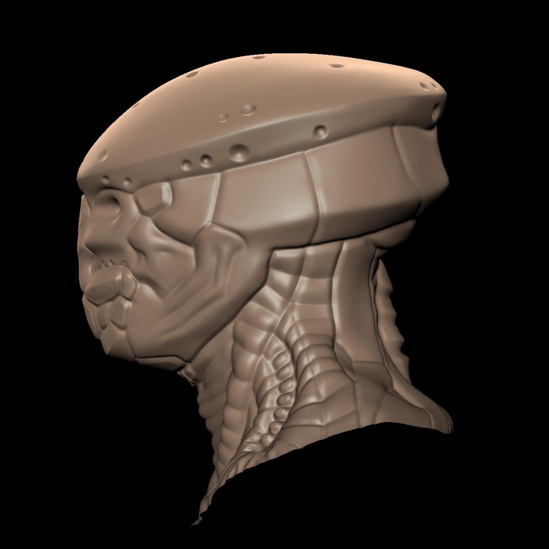 Alien Head 3d Model