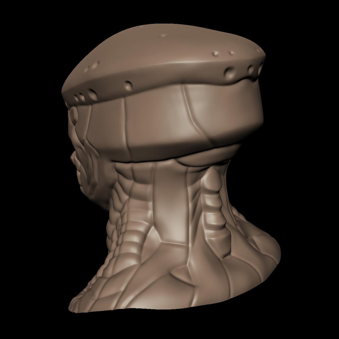 Alien Head 3d Model