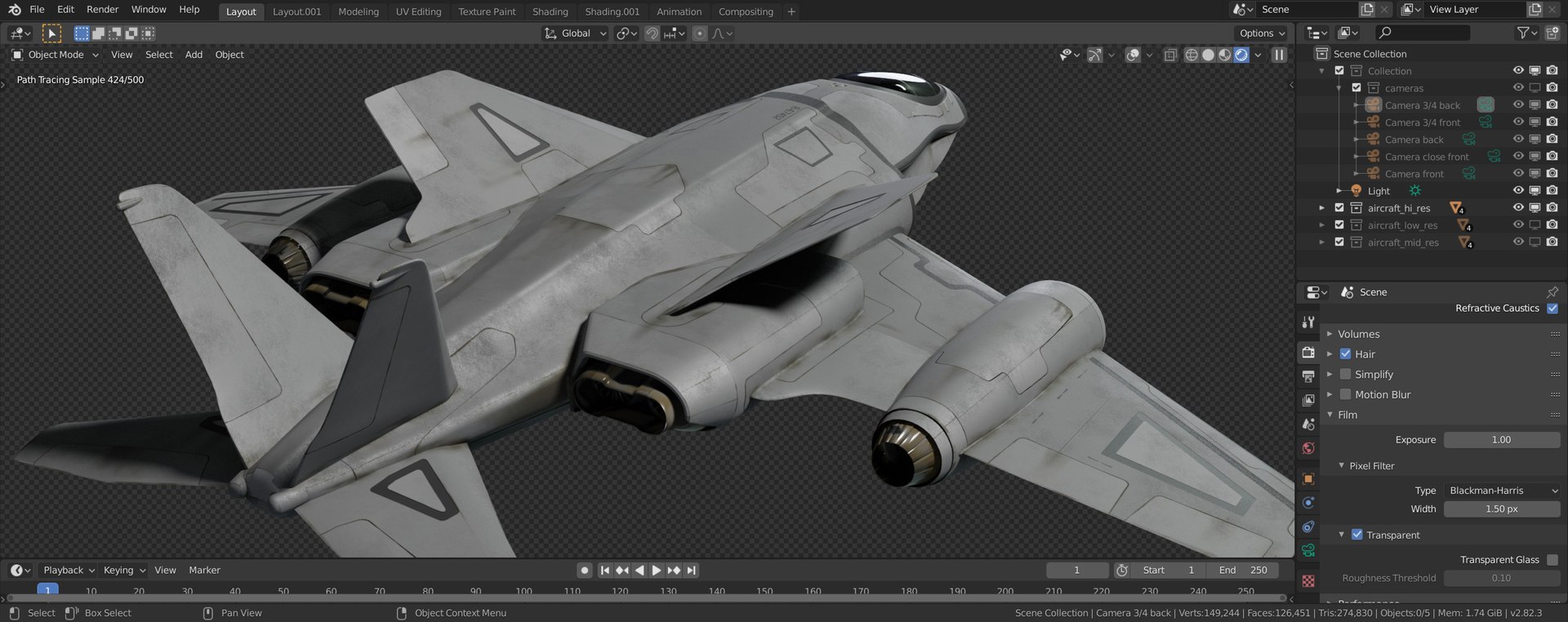 Scifi Interceptor Aircraft Model - TurboSquid 1554961