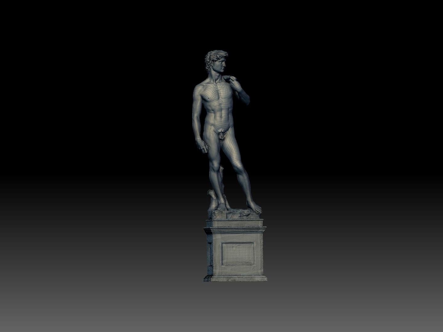 3D model David Sculpture Michelangelo Scan - TurboSquid 2171825