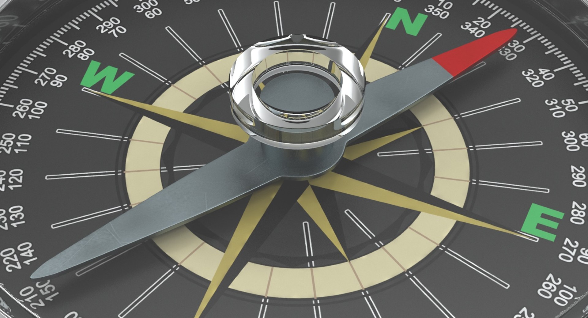 3D Compass - TurboSquid 1080678