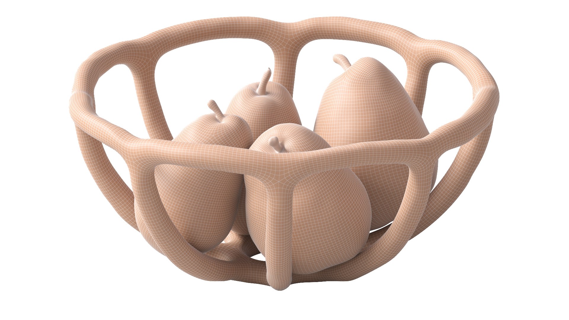 3D Nested Bowl With Pears - TurboSquid 1966592