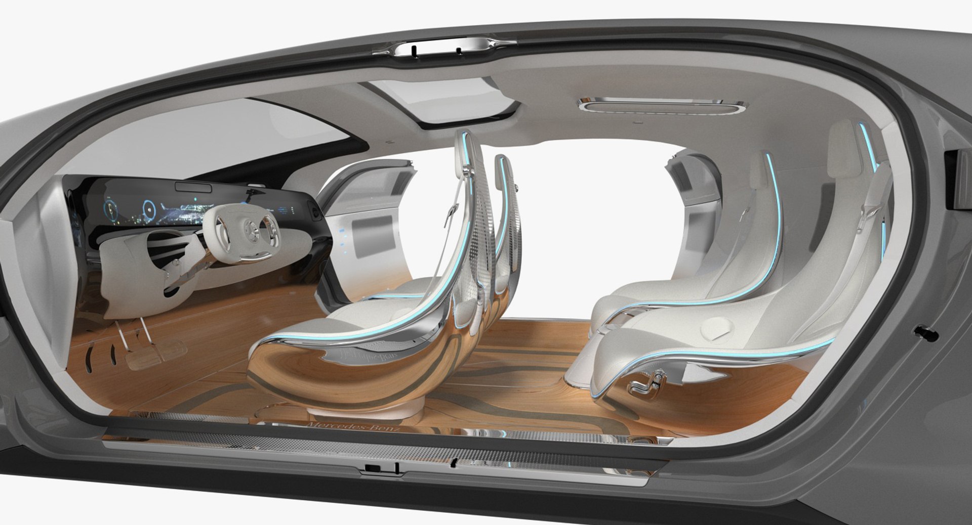 Mercedes benz f015 self 3D - TurboSquid 1327438