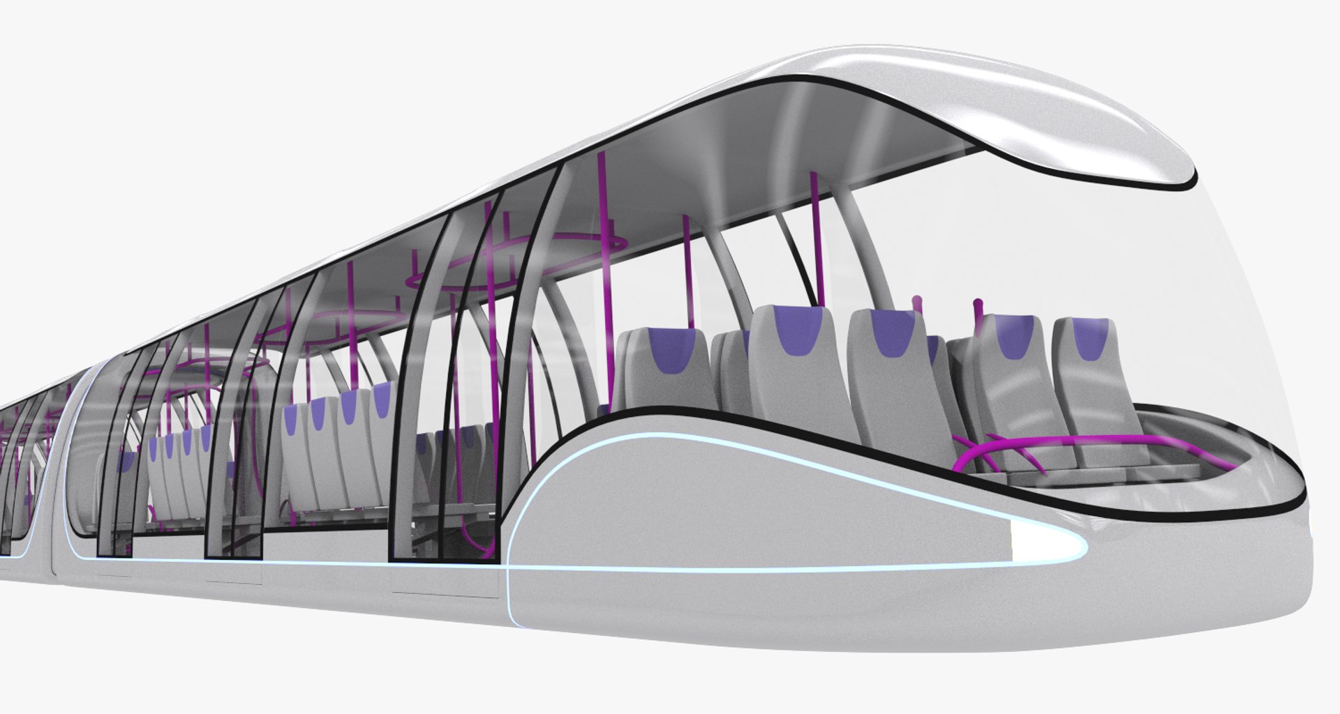 Obj Sci-fi Metro Train