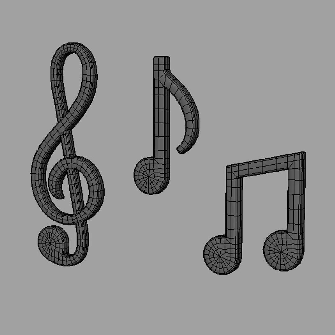 3d Symbols Music Model