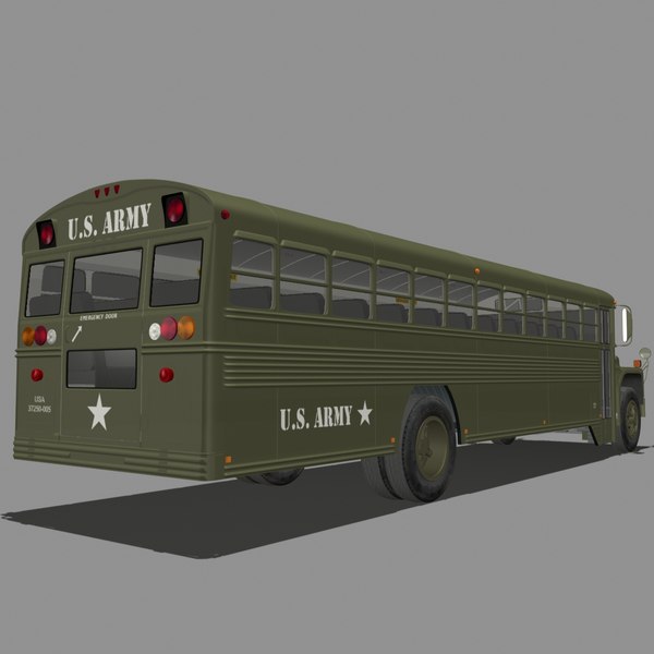 army bus 3d model