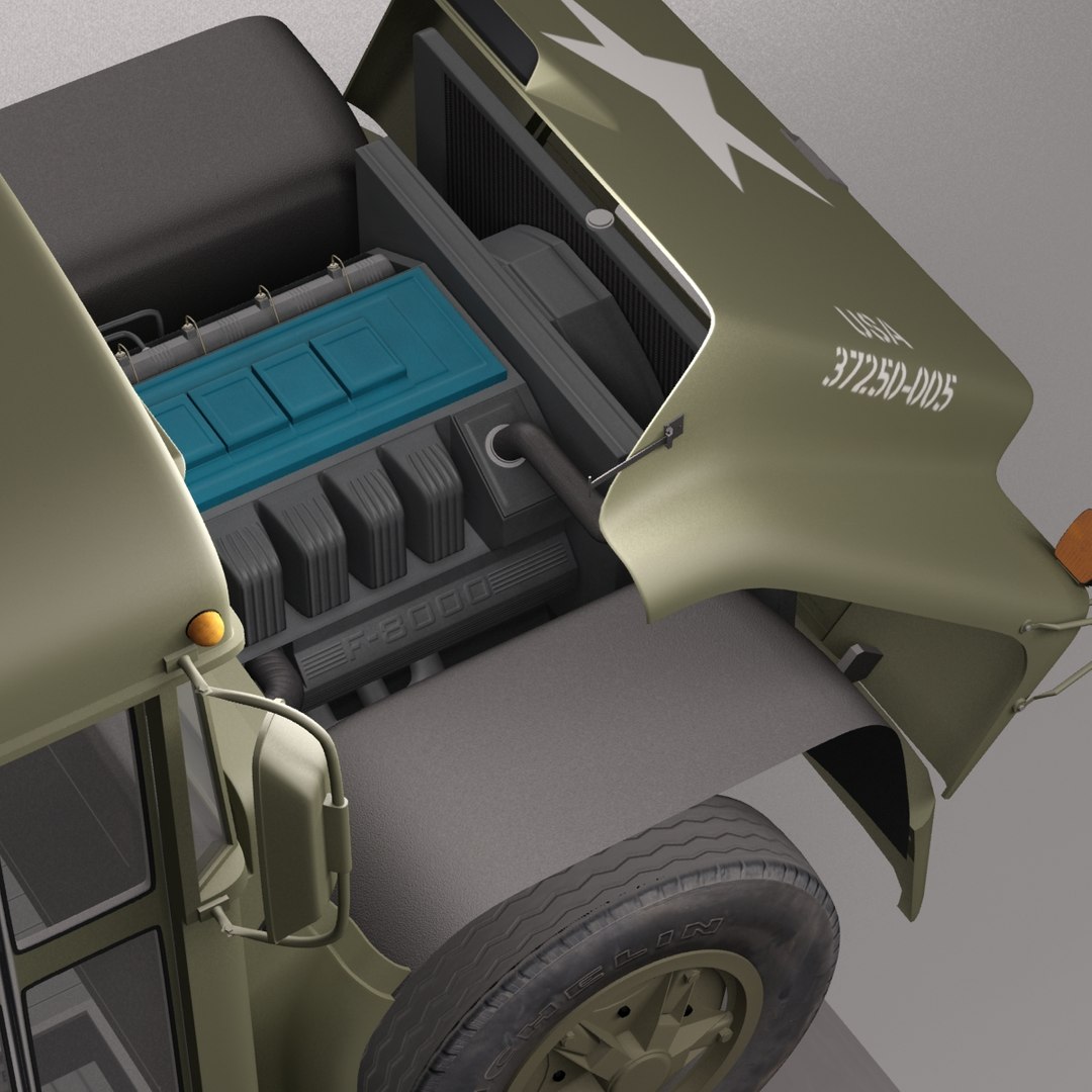 Army Bus 3d Model