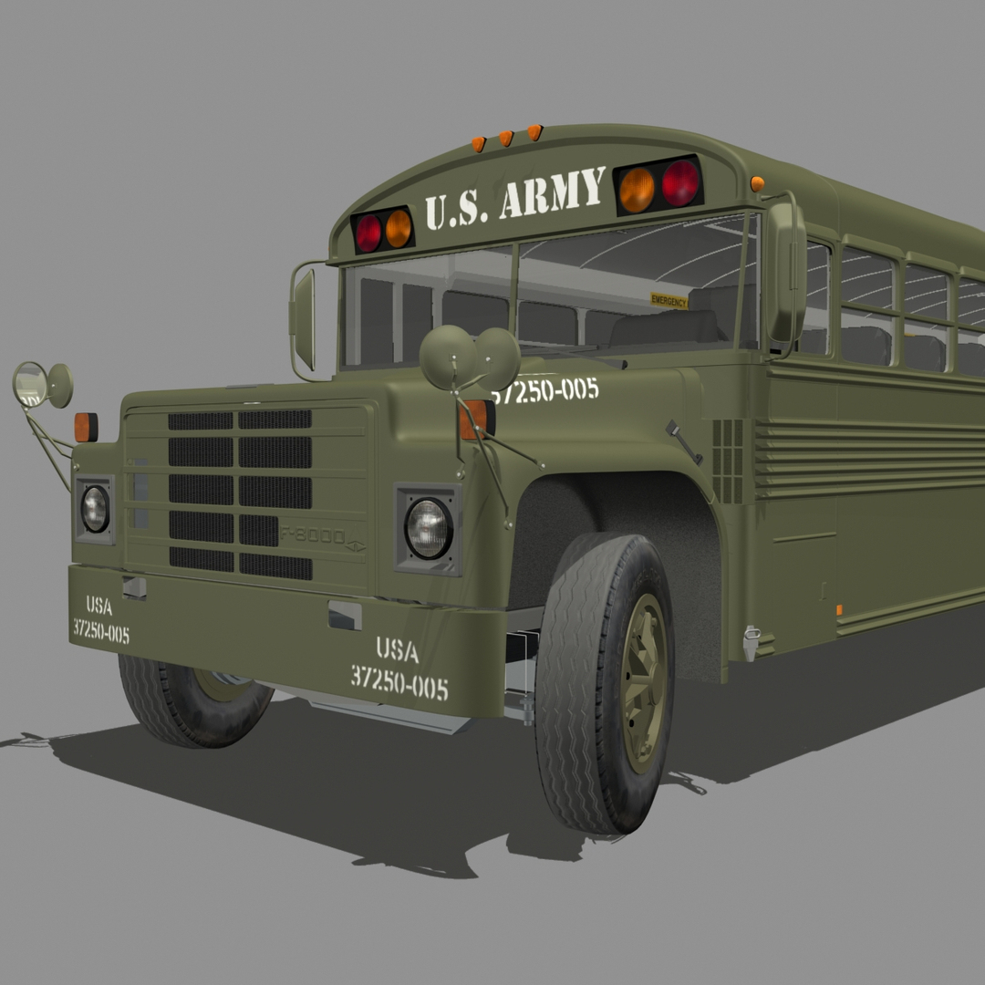 army bus 3d model
