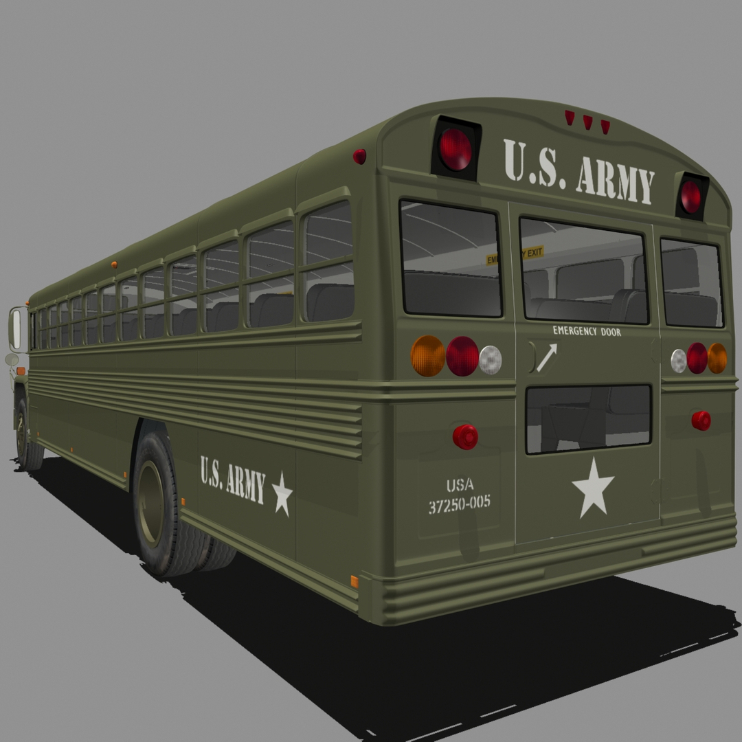 army bus 3d model