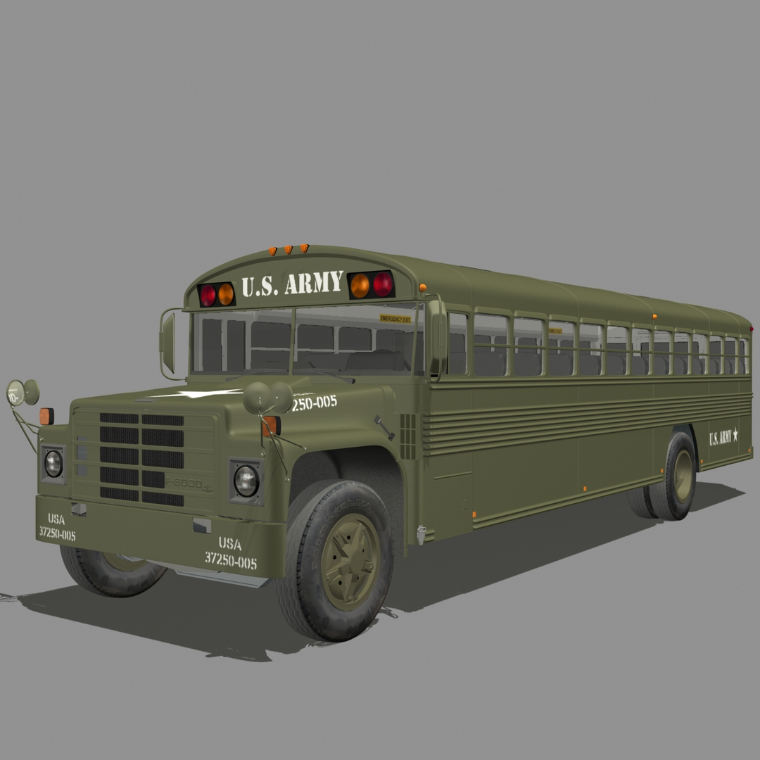 army bus 3d model