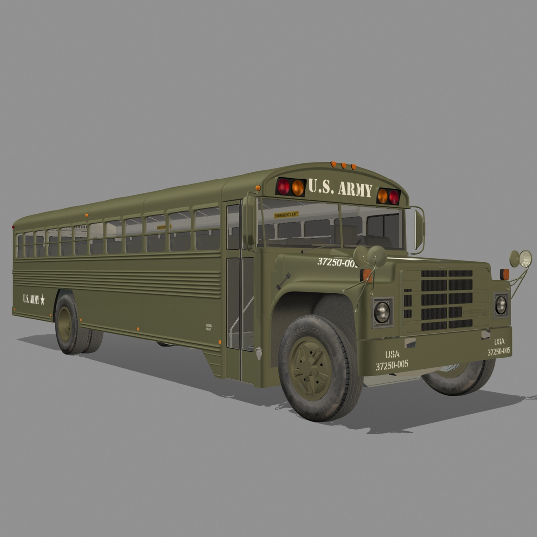 army bus 3d model