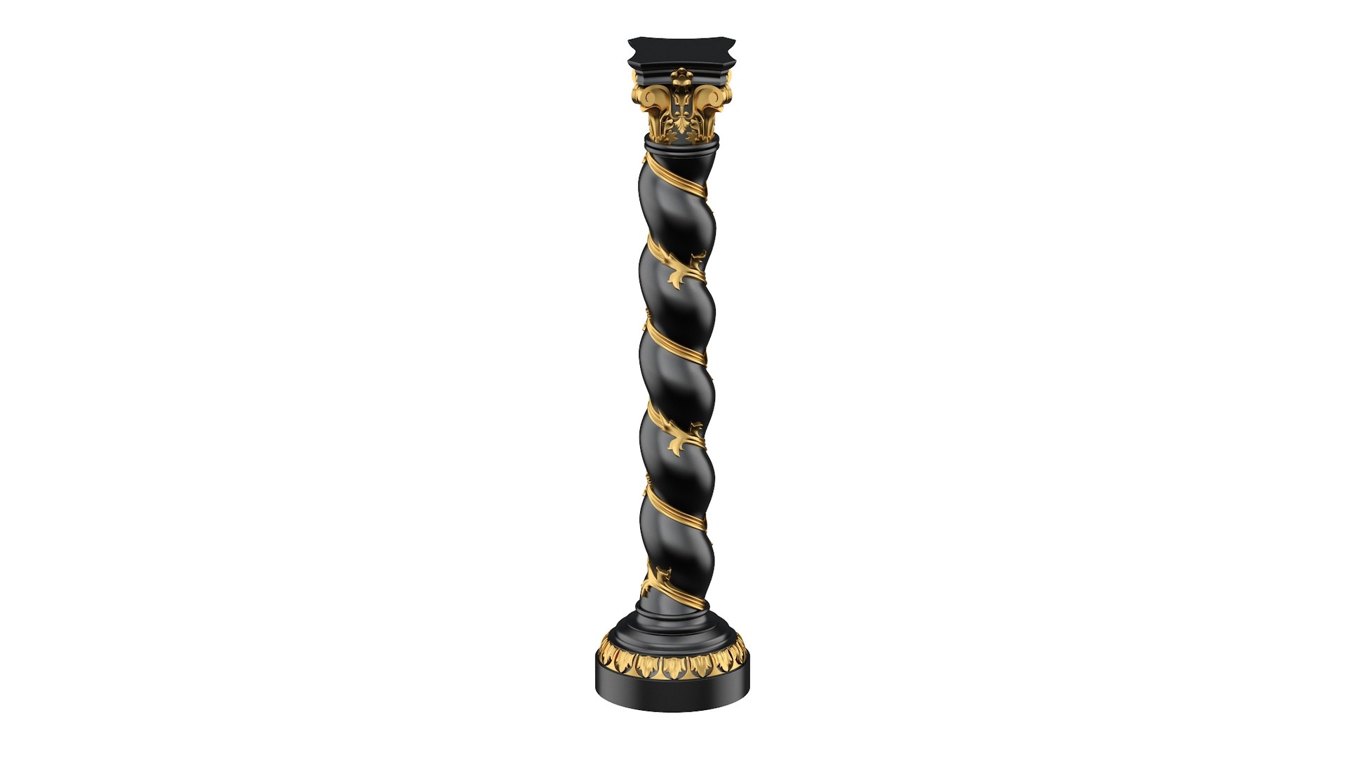 Solomonic Column Old 3D Model - TurboSquid 1618987