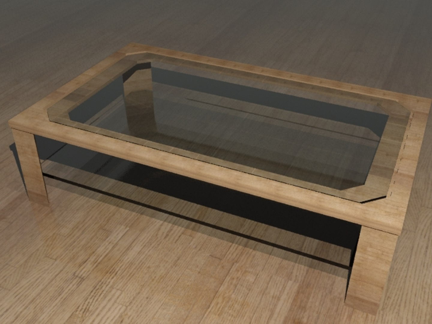 wood table glass 3d max