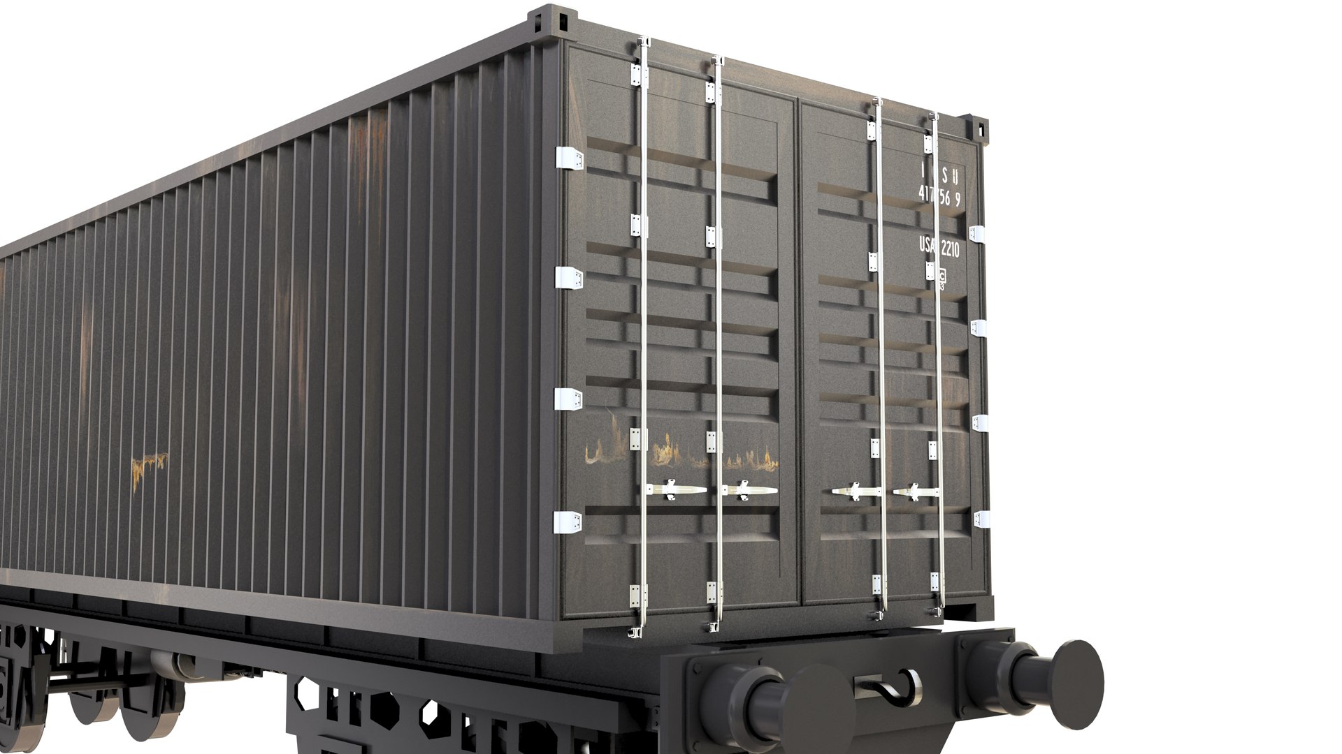 Container Railcar 3D - TurboSquid 1783039