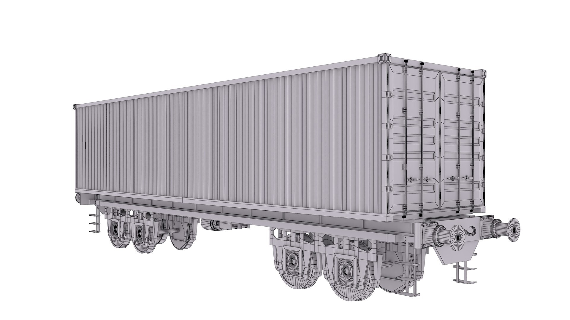 Container Railcar 3D - TurboSquid 1783039