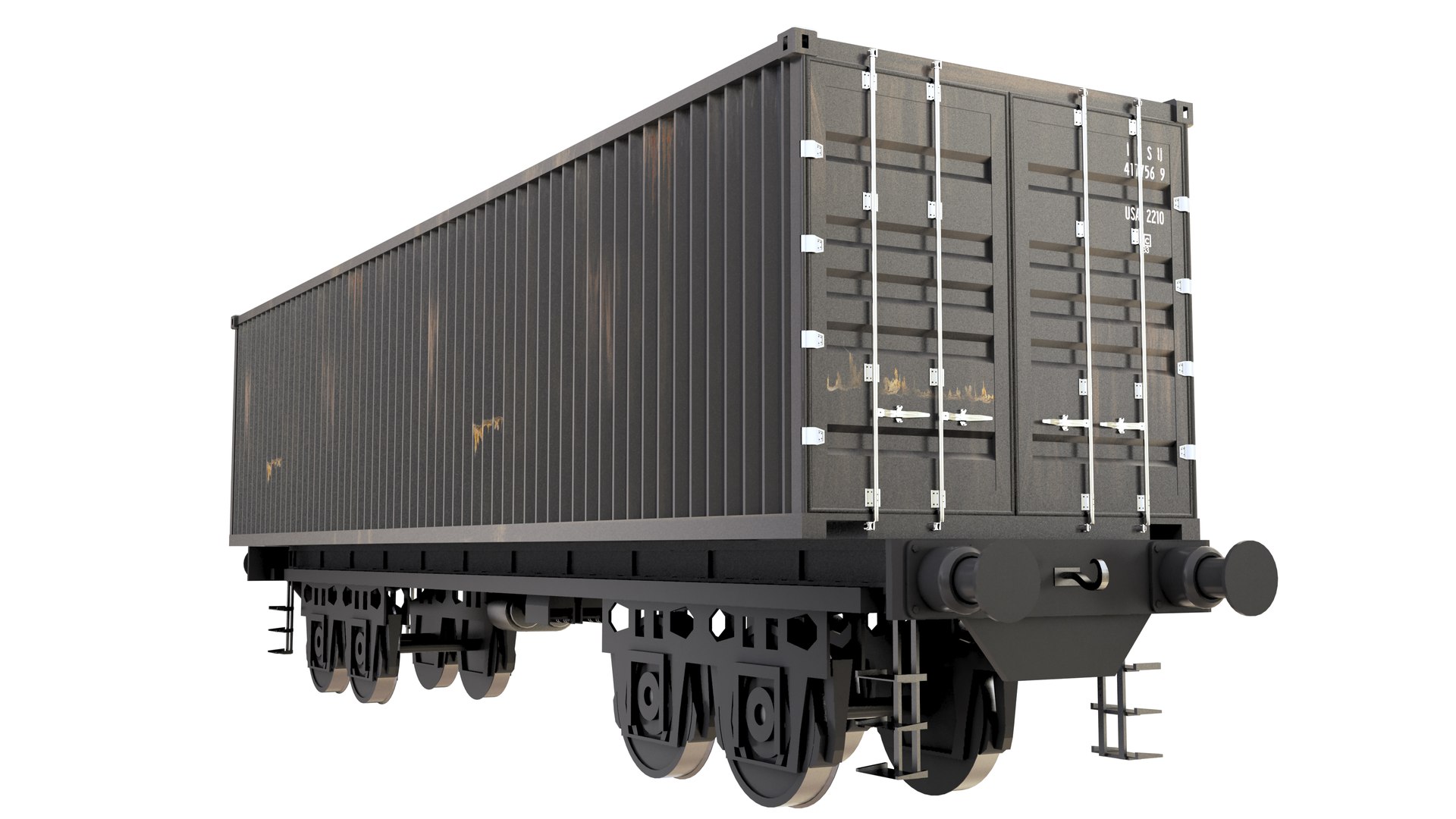 Container Railcar 3D - TurboSquid 1783039