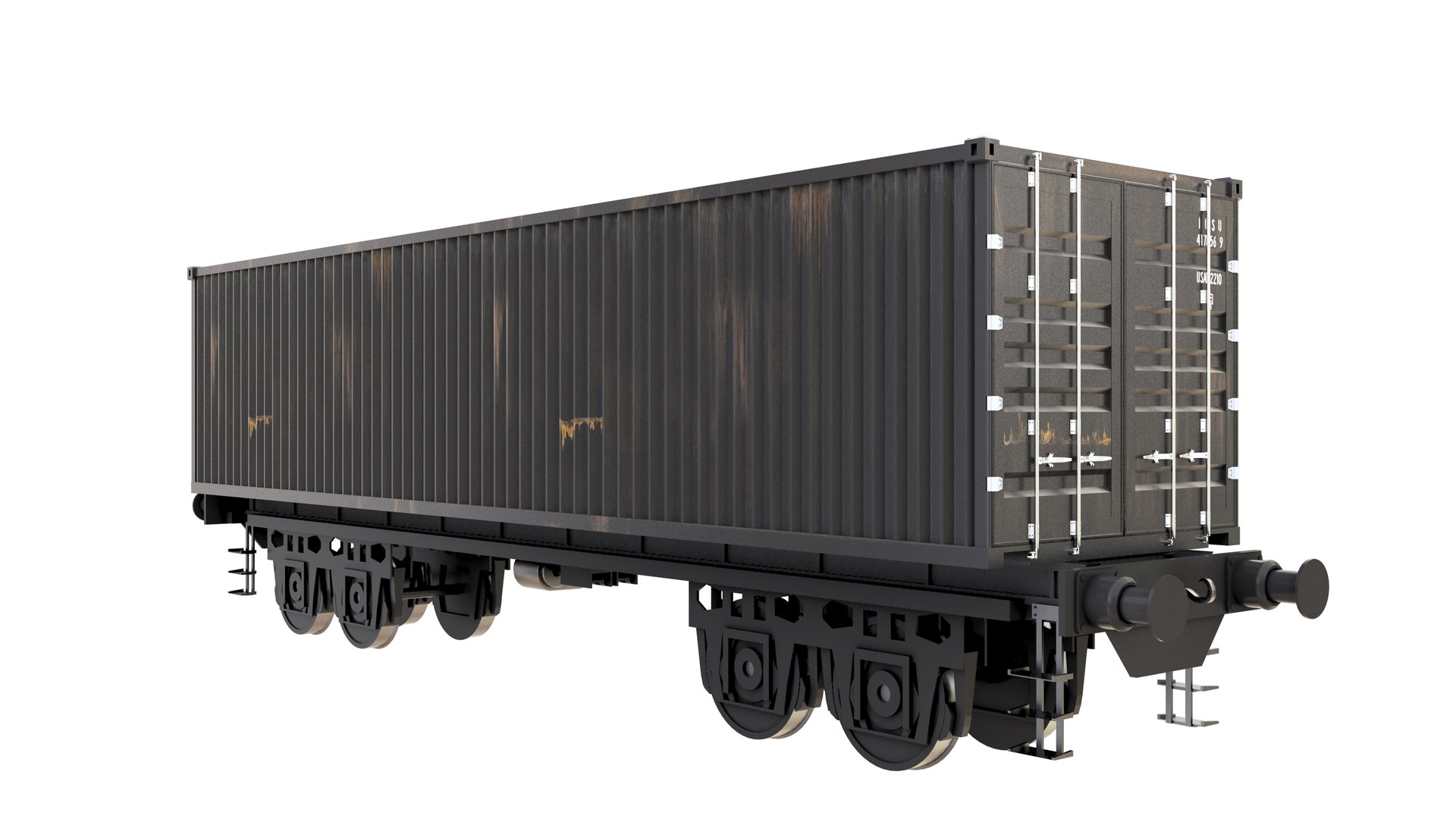 Container Railcar 3D - TurboSquid 1783039