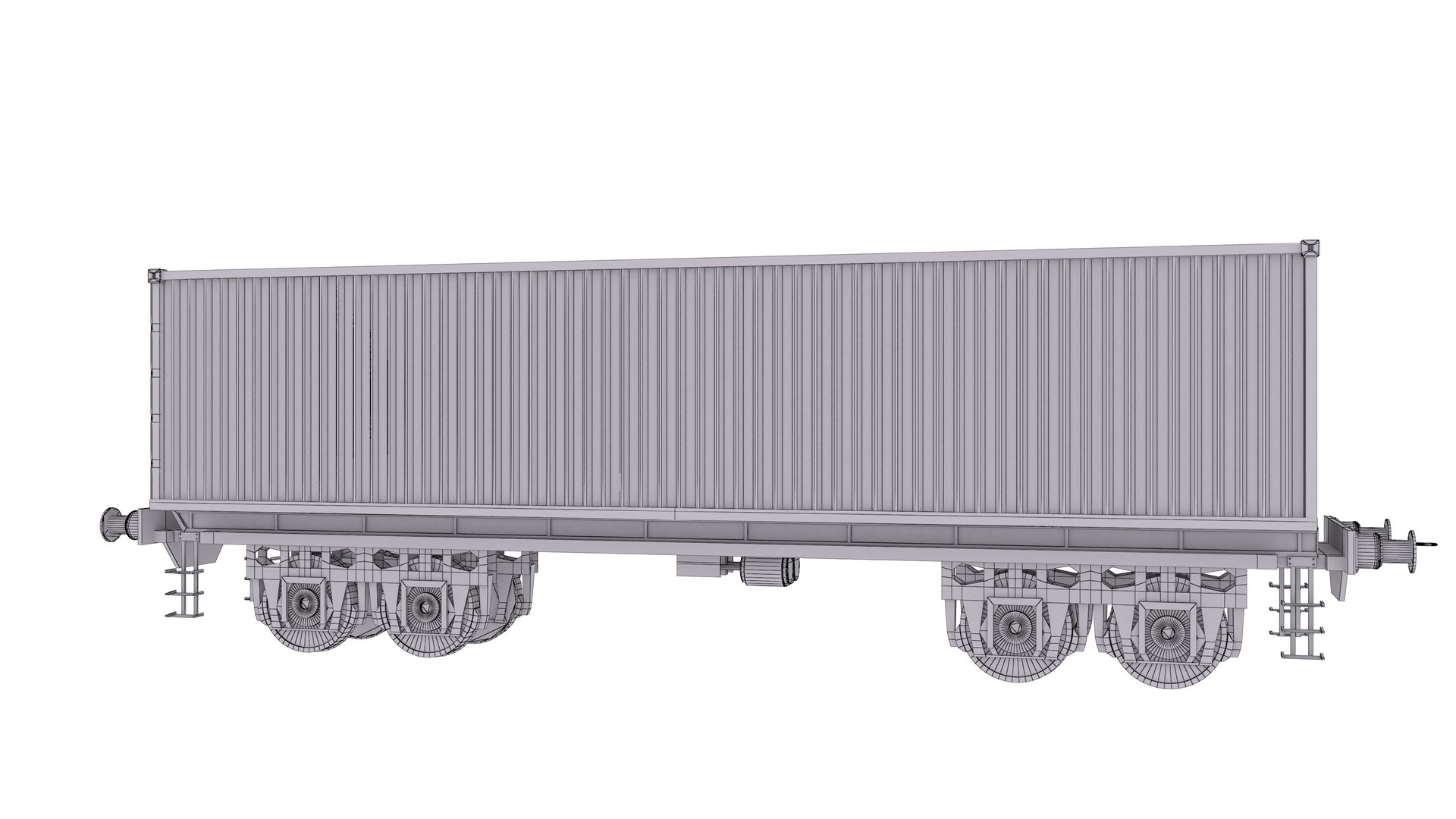 Container Railcar 3D - TurboSquid 1783039