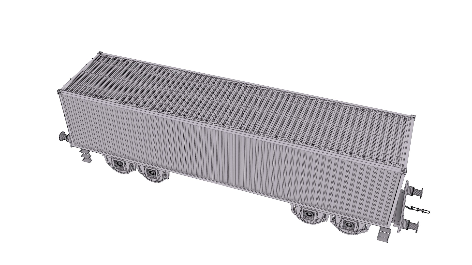 Container Railcar 3D - TurboSquid 1783039