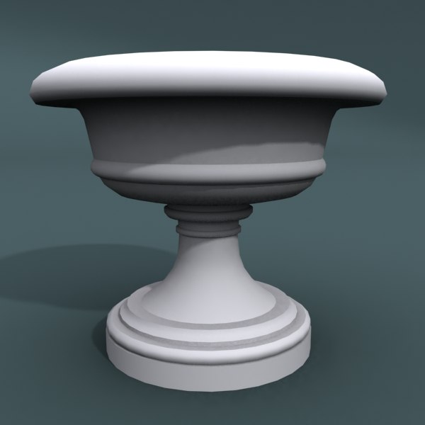 3d model of designed vase
