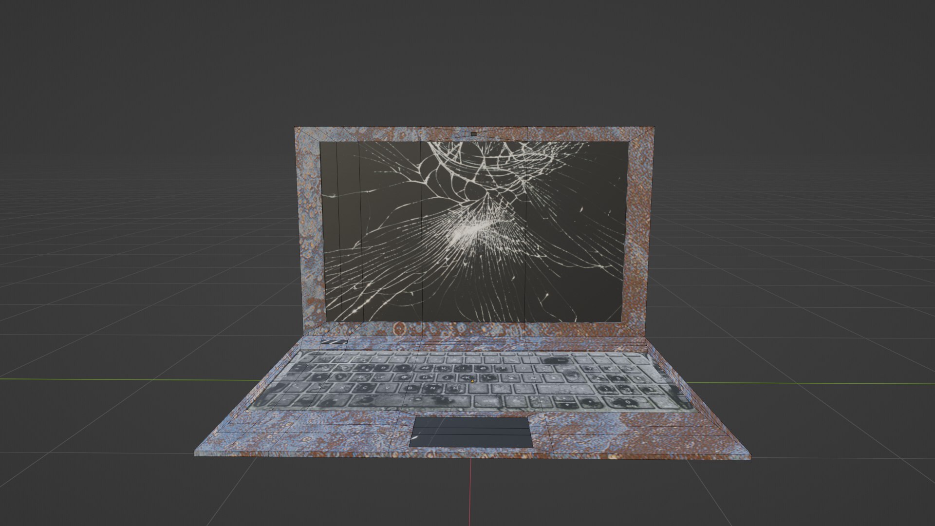 Old Laptop 3D Model - TurboSquid 2032935