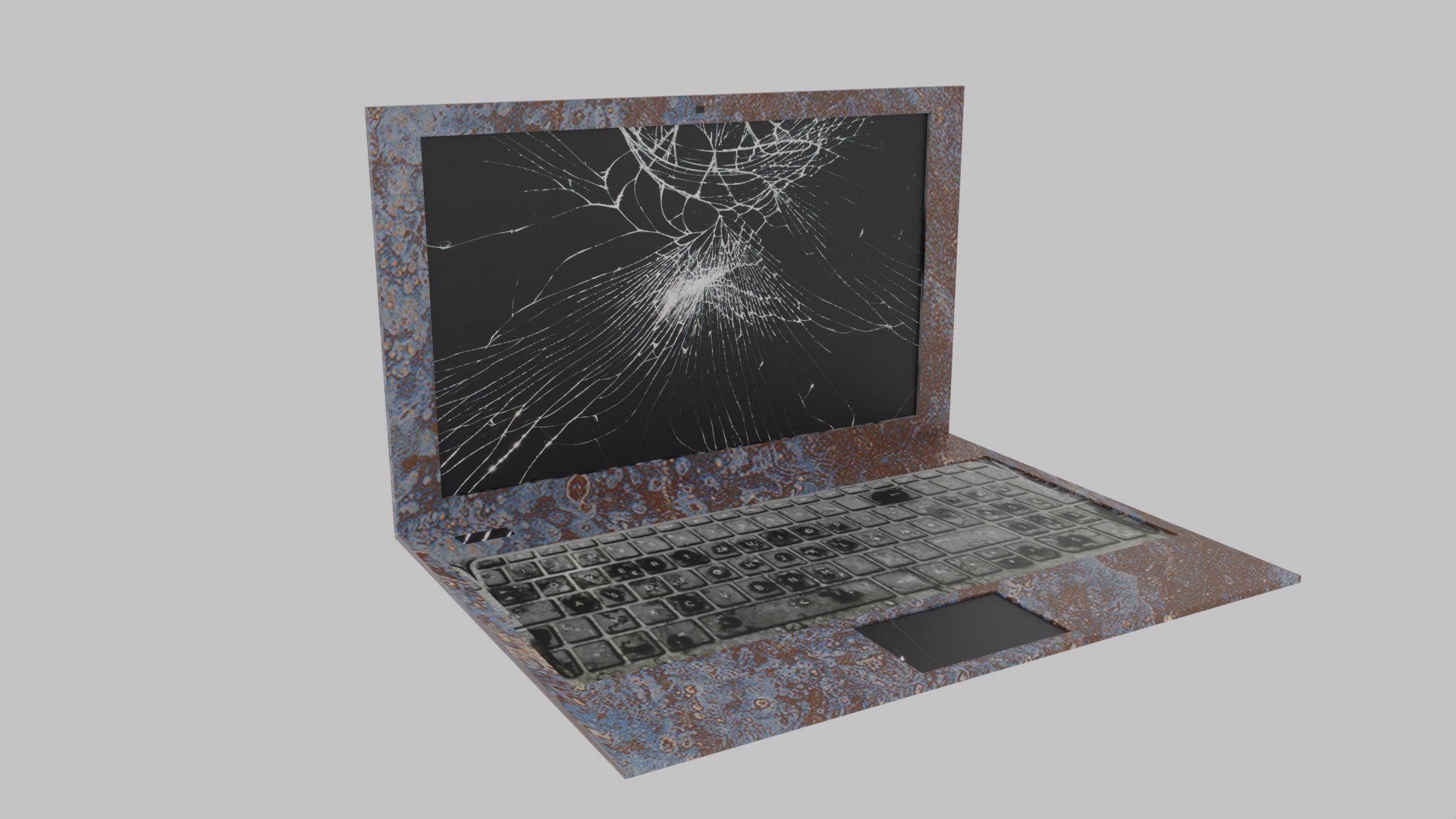 Old Laptop 3D Model - TurboSquid 2032935
