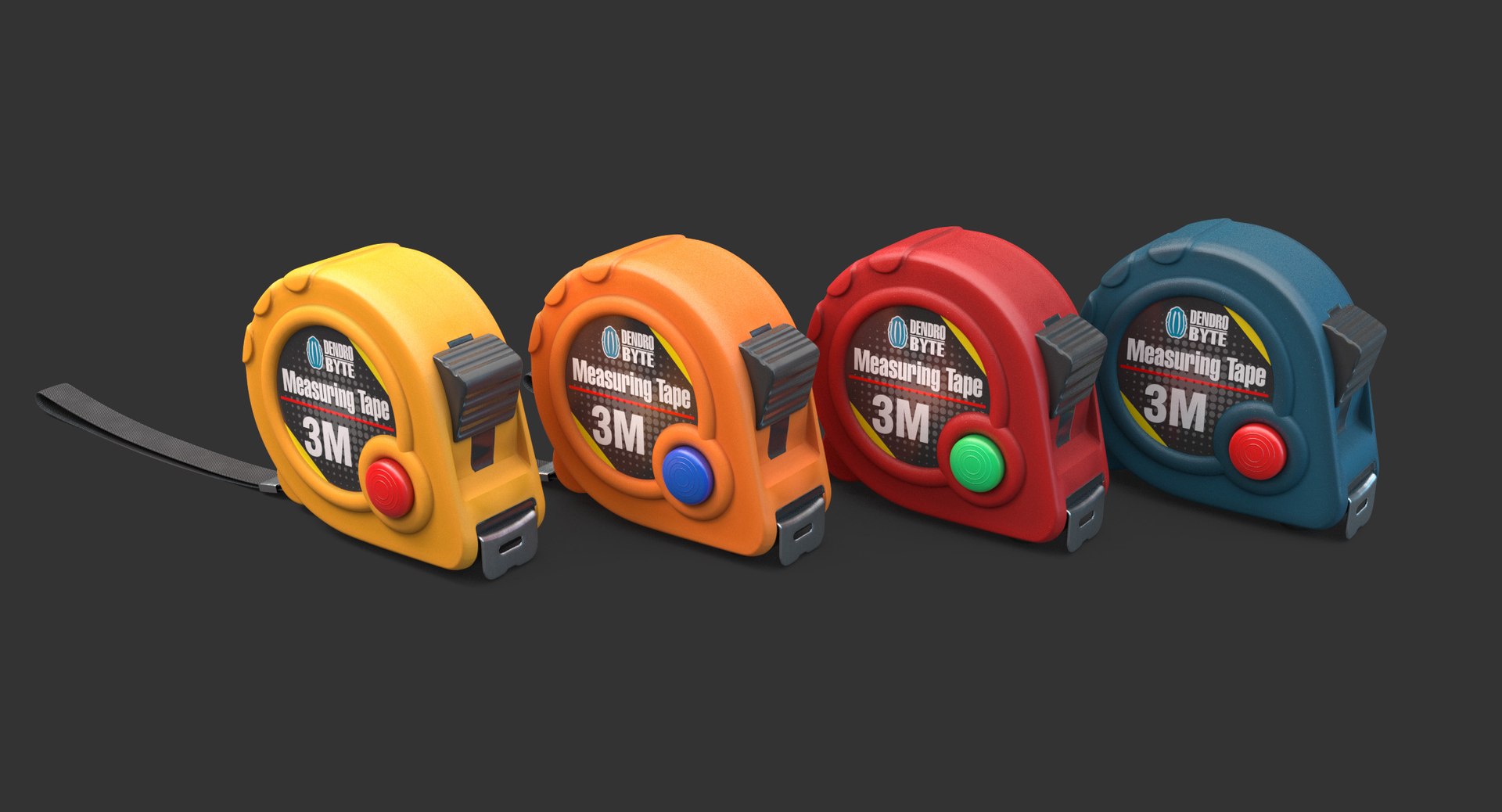 3D measuring tools set model - TurboSquid 1710677