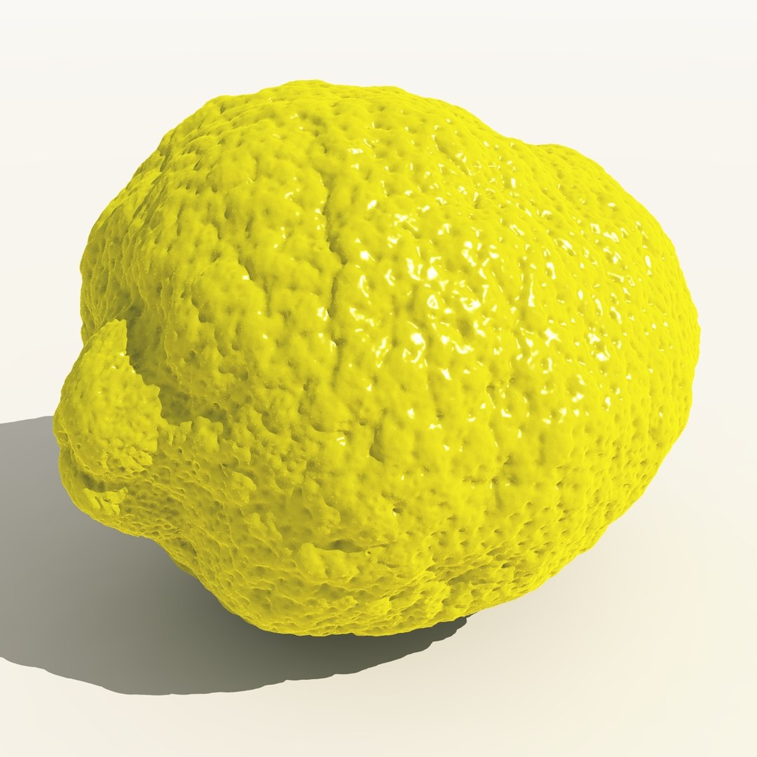 3d Scanned Lemon