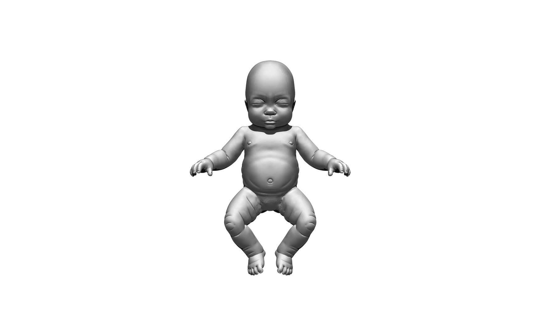 3D model baby newborn girl boy human - TurboSquid 2111777