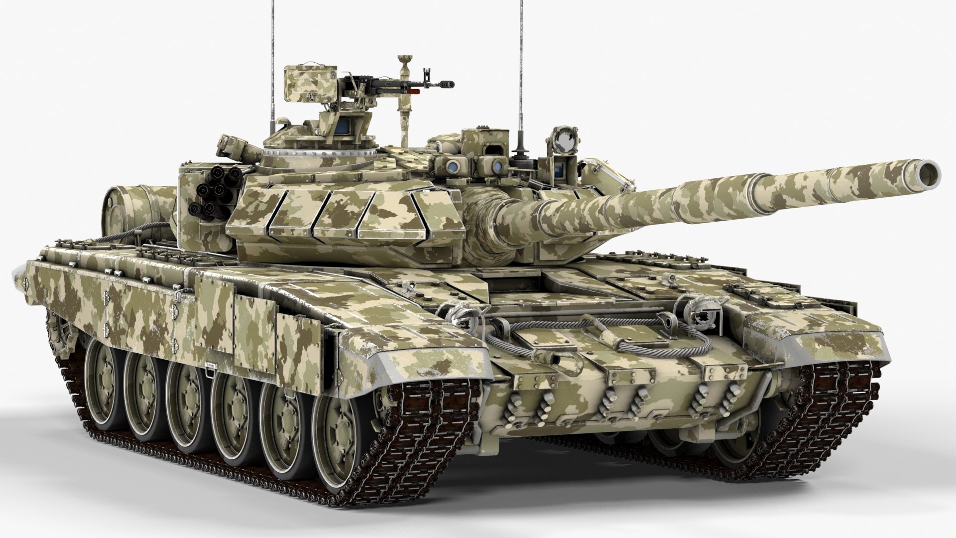 Russian Tank T-90 3D Model - TurboSquid 1292593