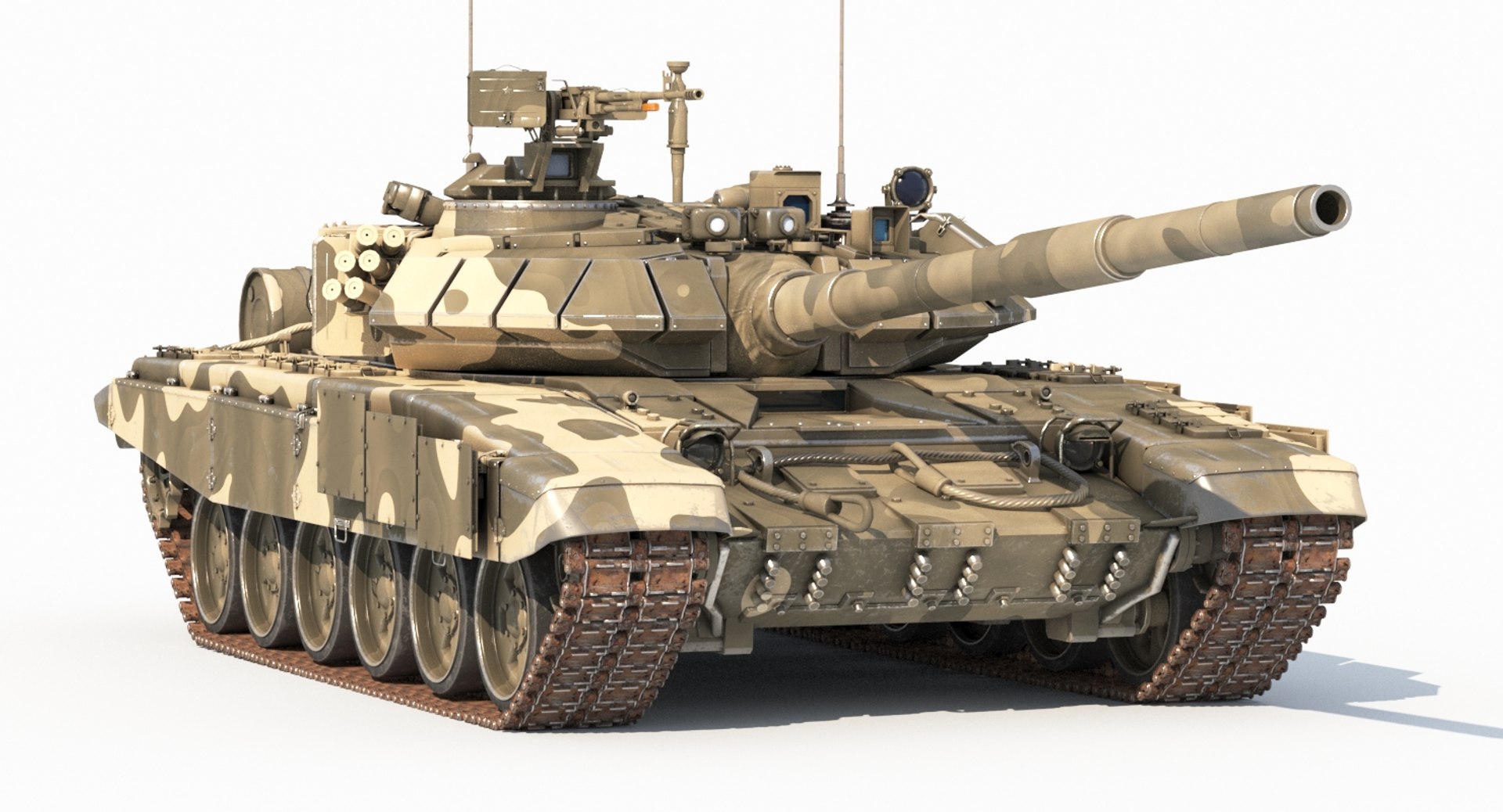 Russian Tank T-90 3D Model - TurboSquid 1292593