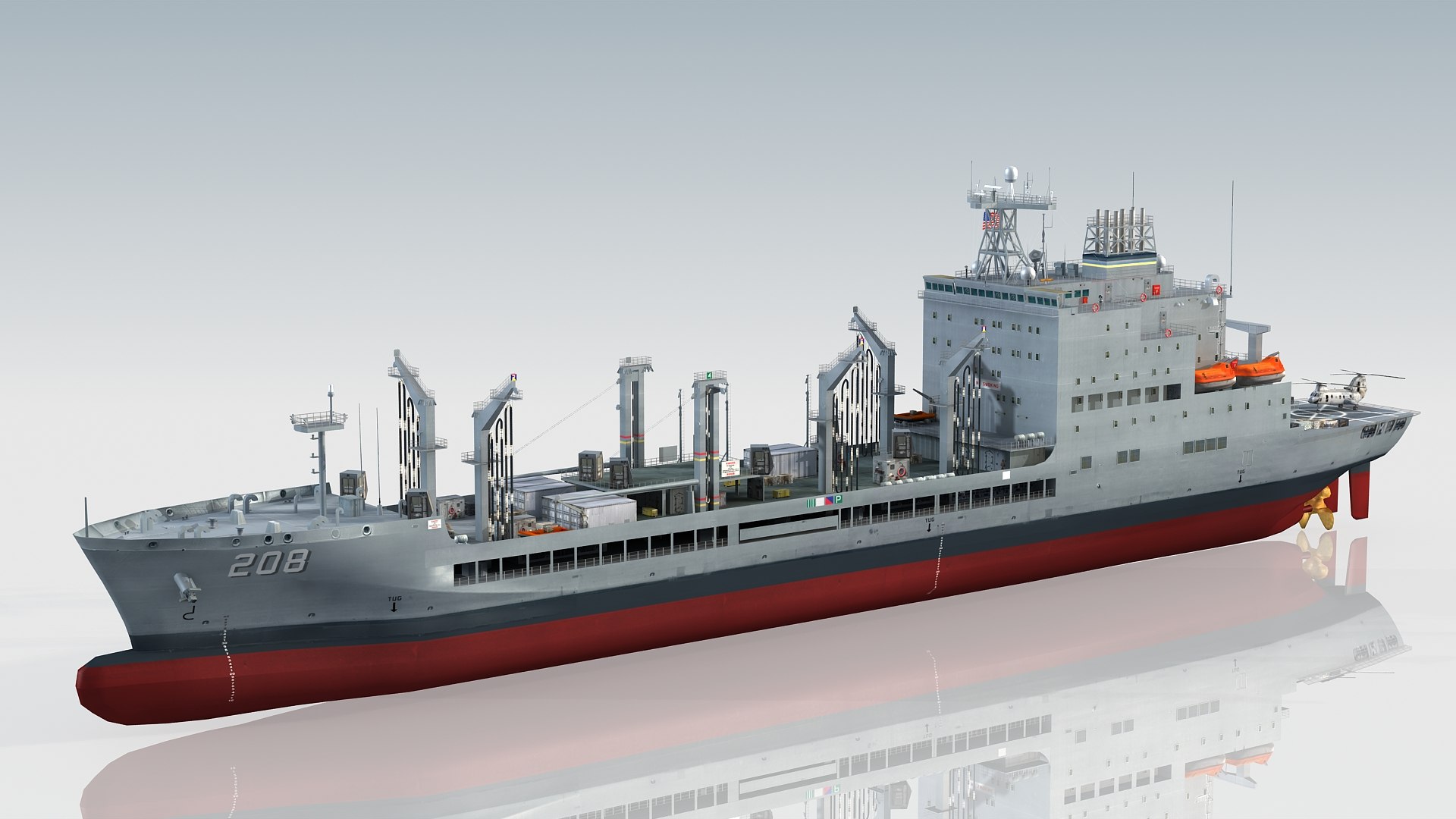 USNS Robert F Kennedy T-AO-208 John Lewis-class 3D - TurboSquid 2074949