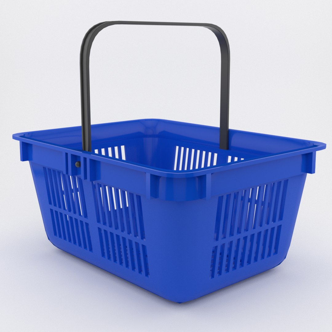 3d Shopping Basket Model